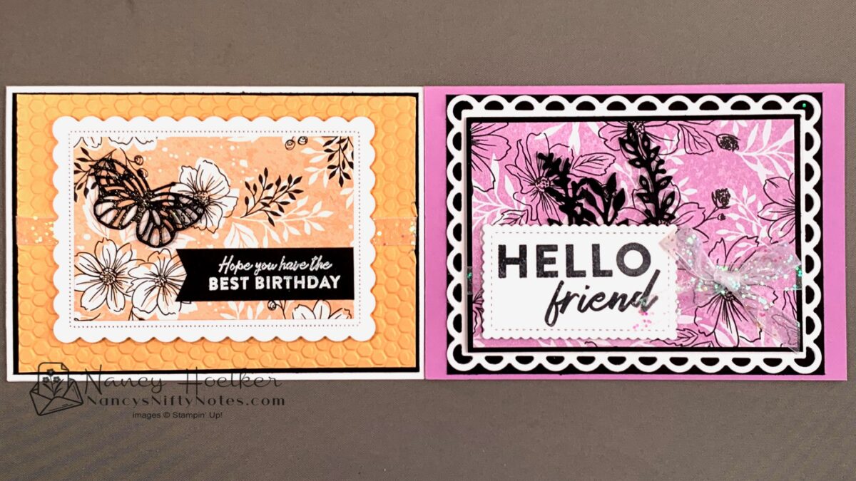 Friendly Hello - Lesson in Layers - Nancy's Nifty Notes