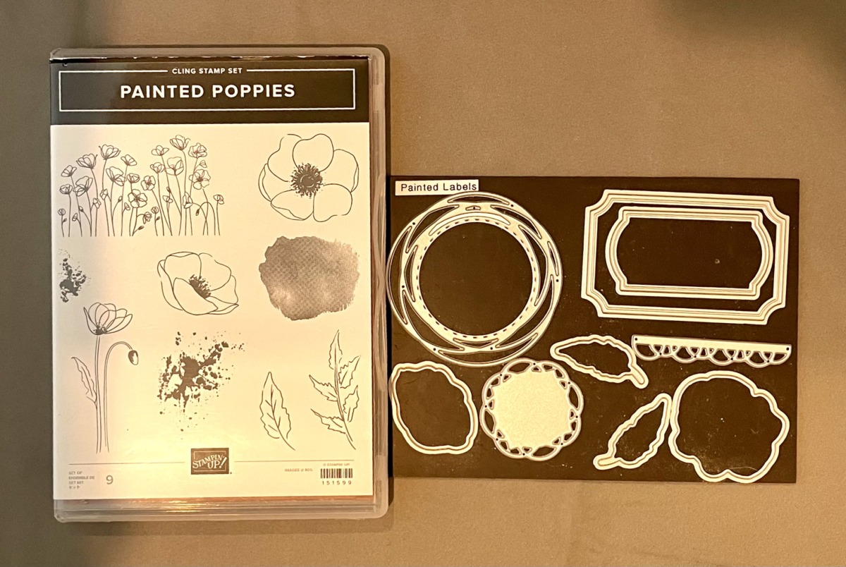 Painted Poppies Stamp Set and Painted Labels Dies - Nancy's Nifty Notes
